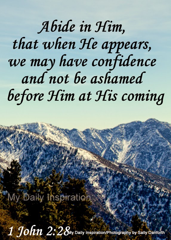 Abide in Him, that when He appears, we may have confidence and not be ...