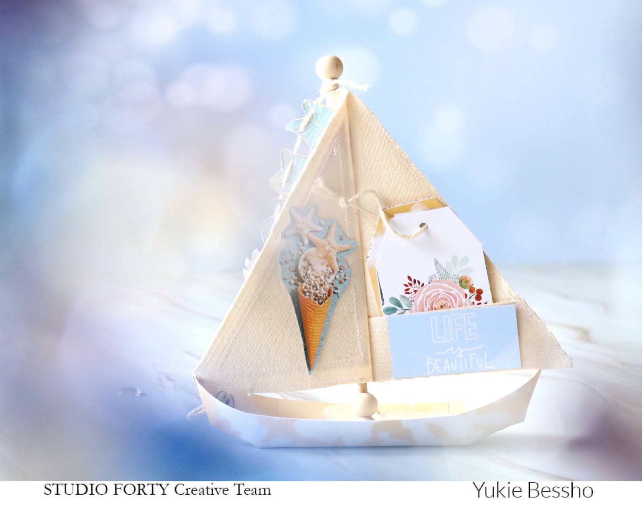 Memory keeping paper yachts | Yukie Bessho - StudioForty