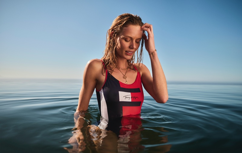 Tommy Hilfiger Summer 2020 Swimwear Lookbook starring Marlijn Hoek