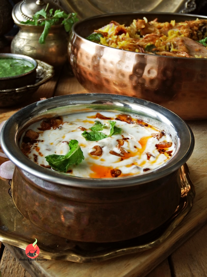 Burani Raita Recipe | Spiced, Garlic Flavored Yogurt