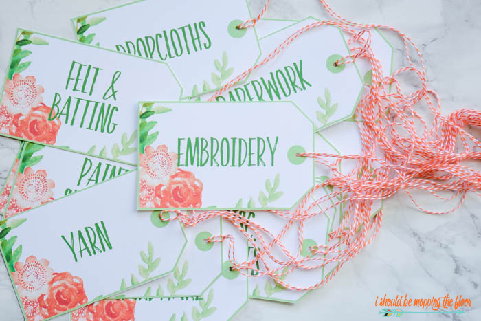 Free Printable Watercolor Tags | i should be mopping the floor