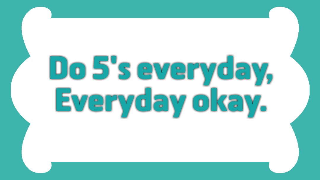 5s posters and slogan with images in english - Dear Hindi- Meaning in Hindi