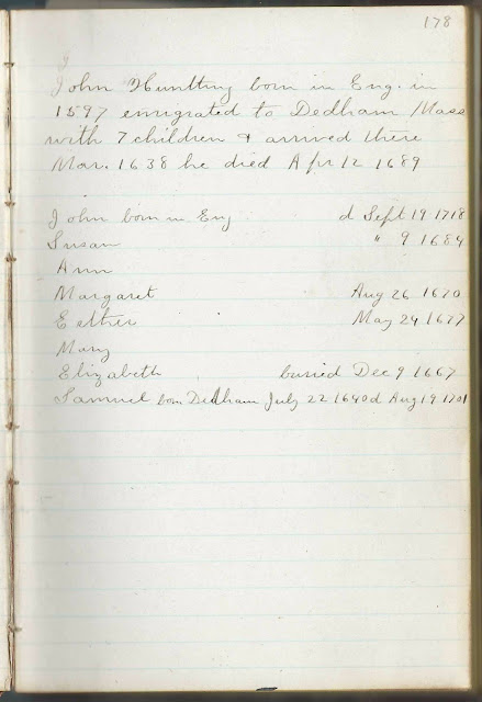 Heirlooms Reunited: c1870s/1880s Journal with Genealogy of the Huntting ...