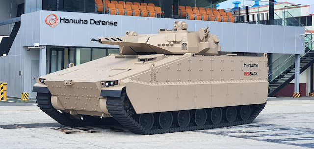 SNAFU!: Hanwha Defense RedBack IFV on Soucy Rubber Tracks...