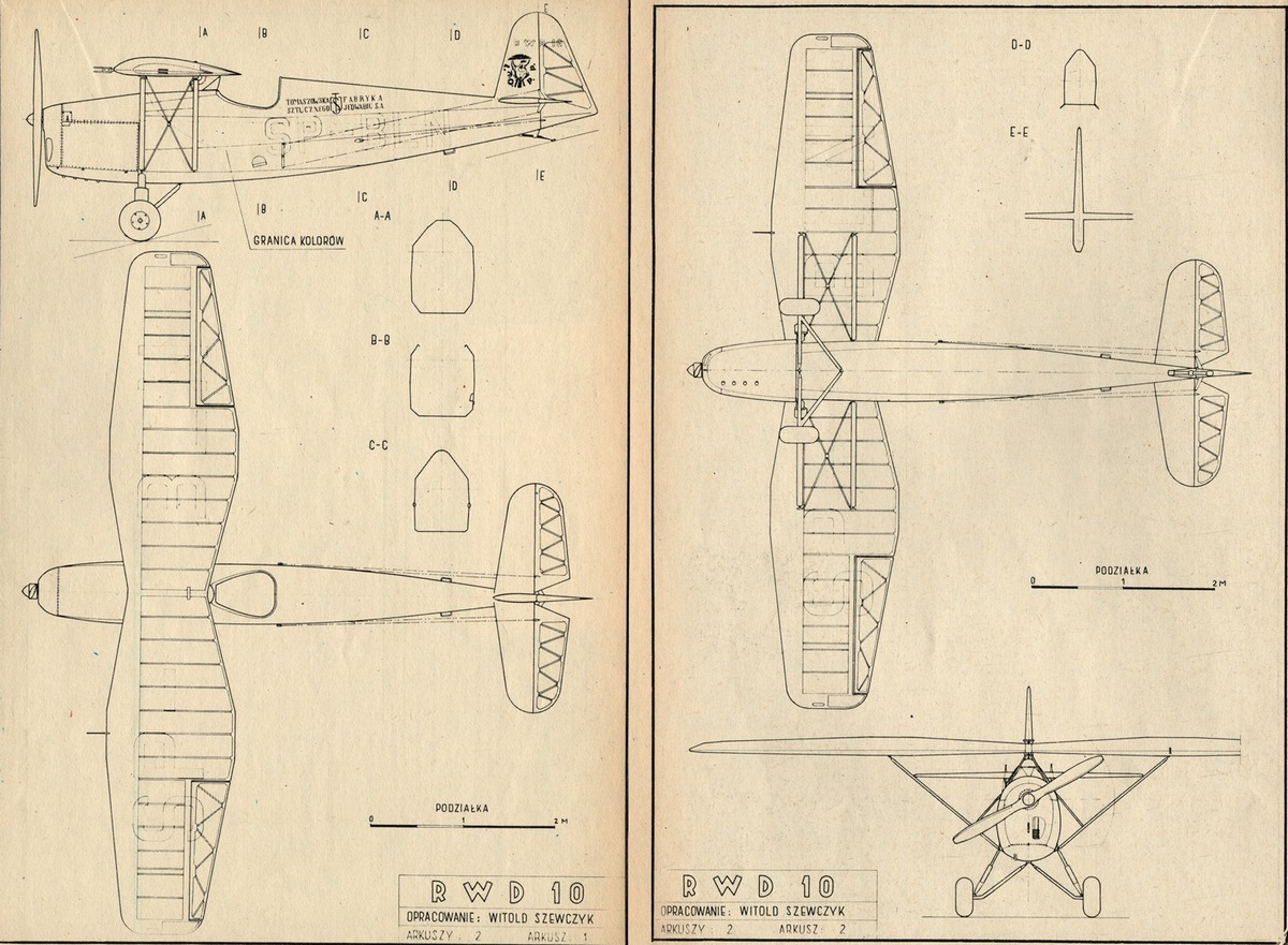 Budowa makiety RWD-10 w skali 1:1