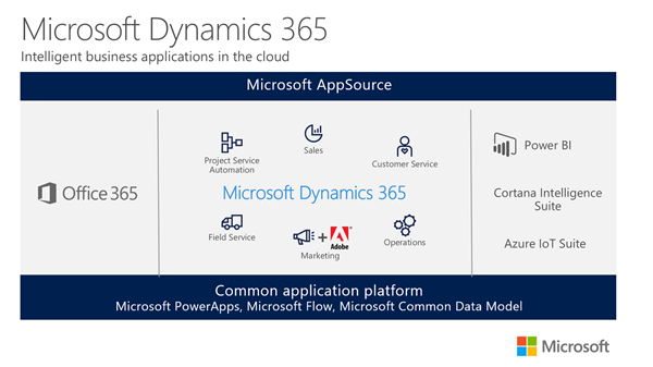 Microsoft Dynamics 365 cloud platform