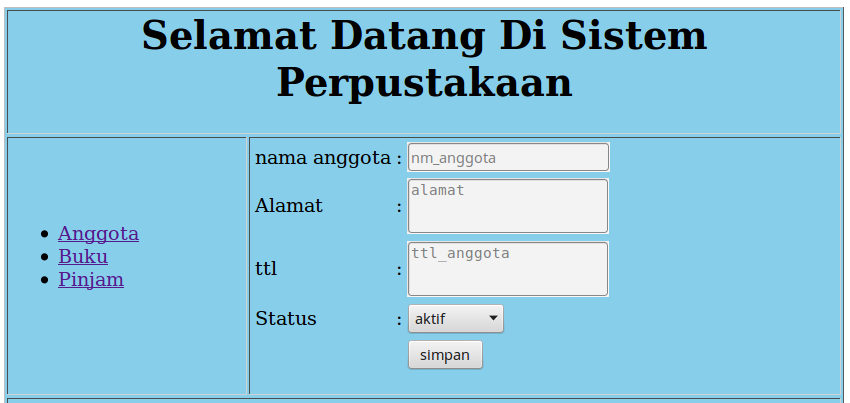 Sistem Perpustakaan dengan PHP dan MySQL | pujilestari