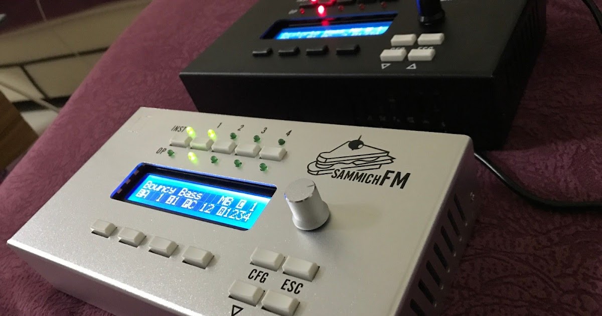 MATRIXSYNTH: Sammich FM synthesizer with Yamaha YMF262 OPL3 sound chip