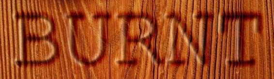 Text Effect Tutorials: A burnt wood text effect