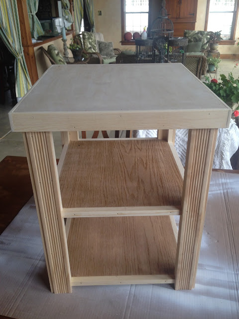 Amy's Creative Pursuits: A Custom Made End Table and a Pretty Table Top ...