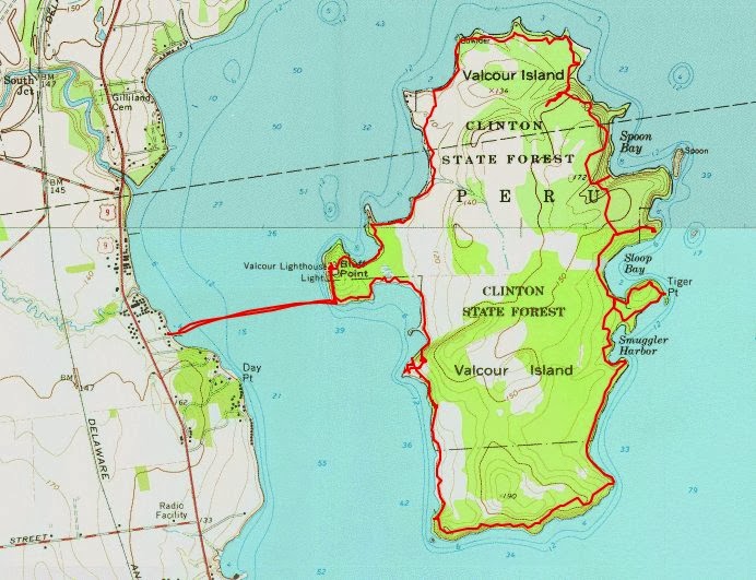 Off on Adventure: XC Ski on Valcour Island (near Plattsburgh, NY) - 2/16/14