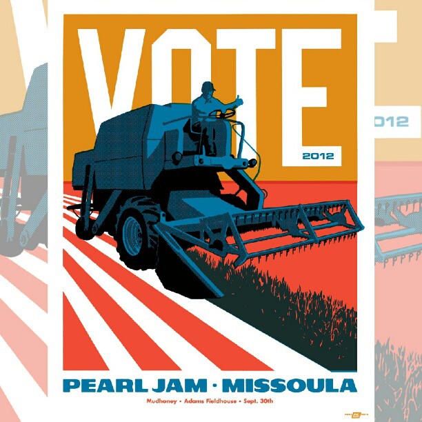 INSIDE THE ROCK POSTER FRAME BLOG: Tonight's Pearl Jam Poster from ...