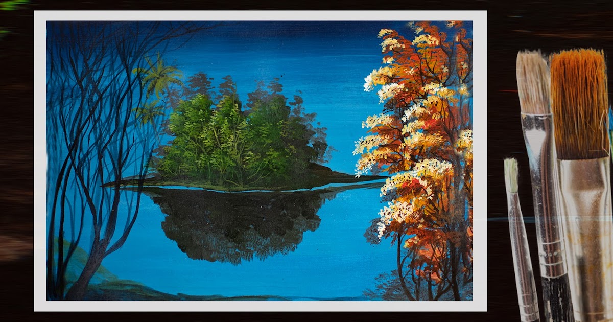 Nature drawing / How to draw Landscape / scenery of beautiful nature ...