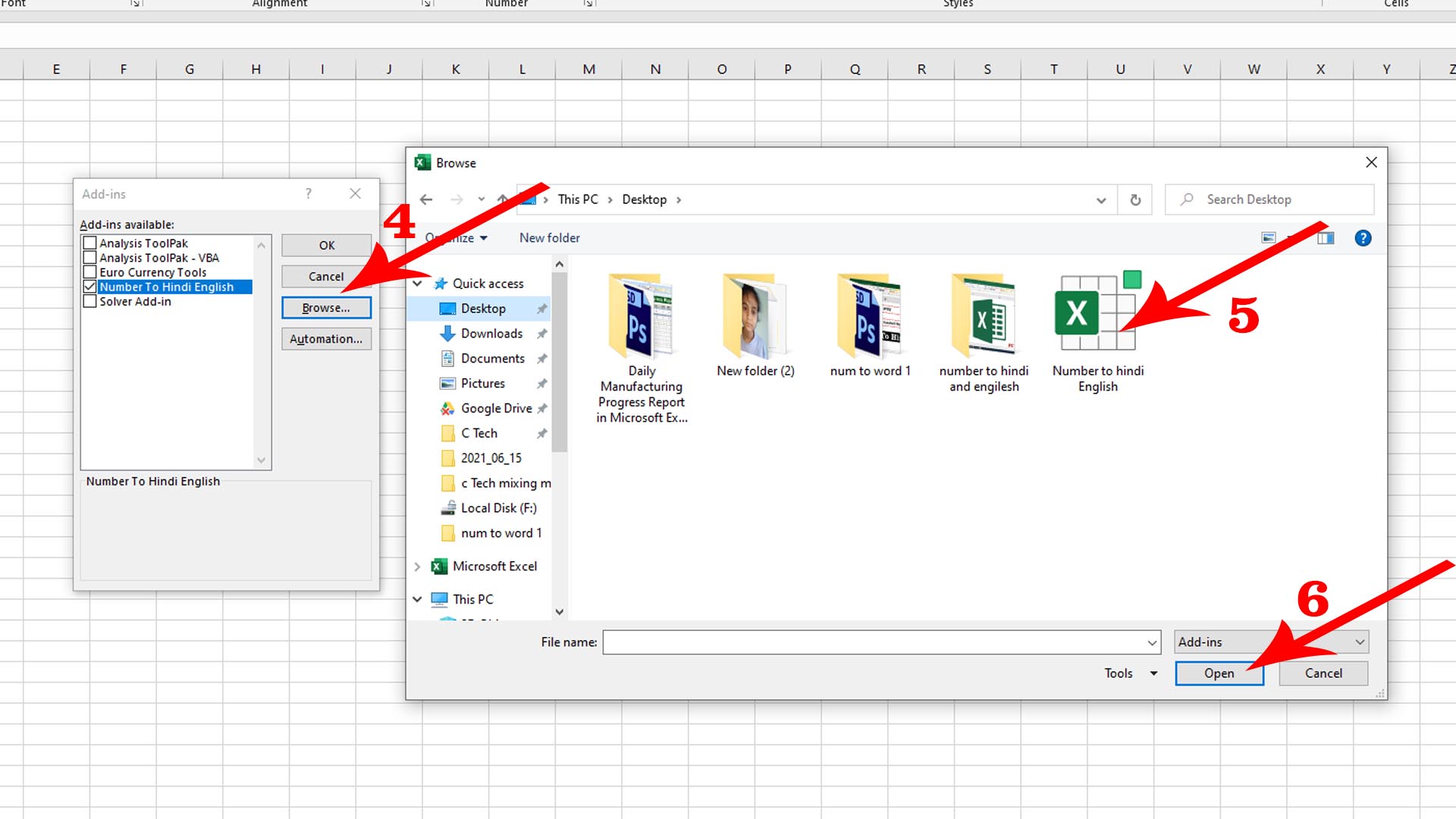 How to Convert Number to Hindi Word in Microsoft Excel by CFB