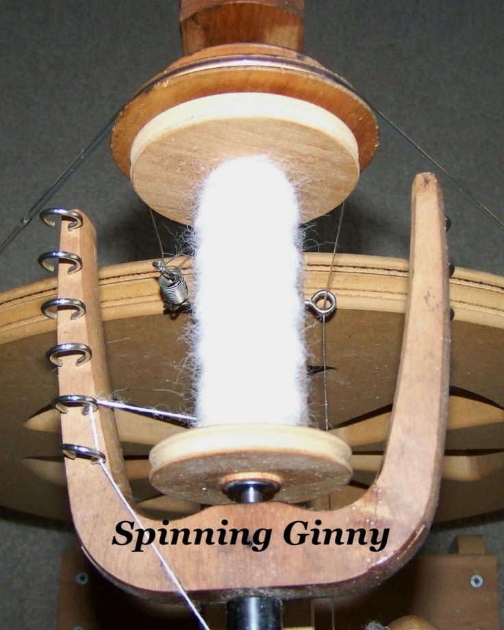 Spinning Ginny: Refilled first bobbin and New listing
