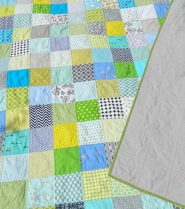 s.o.t.a.k handmade: simple patchwork quilt {all finished}