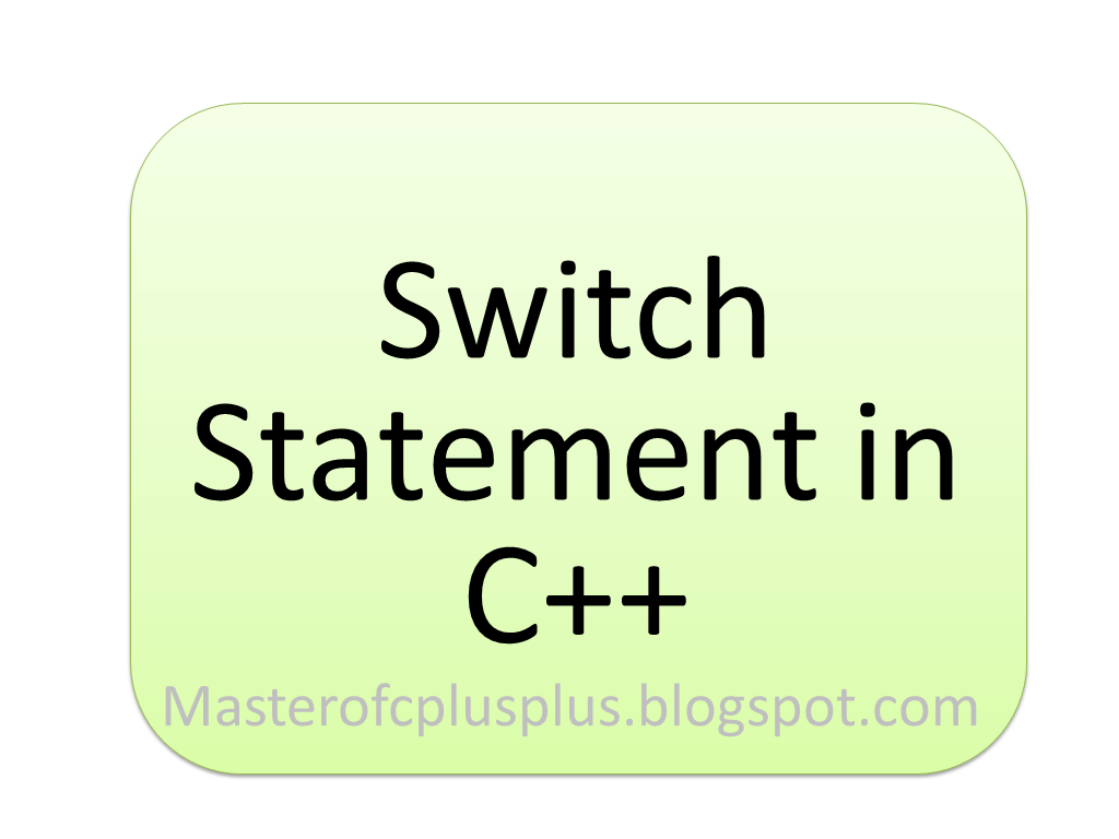 Switch statement in C++cases, break and defult conditon | VULMS Help ...