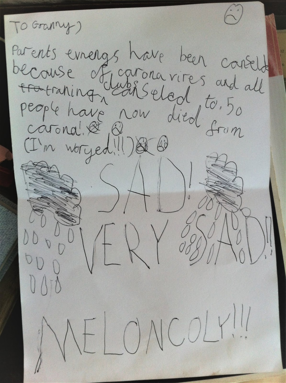 Tales from Parsonage Cottage: Sad! Very Sad! Meloncoly!!! Letters from ...