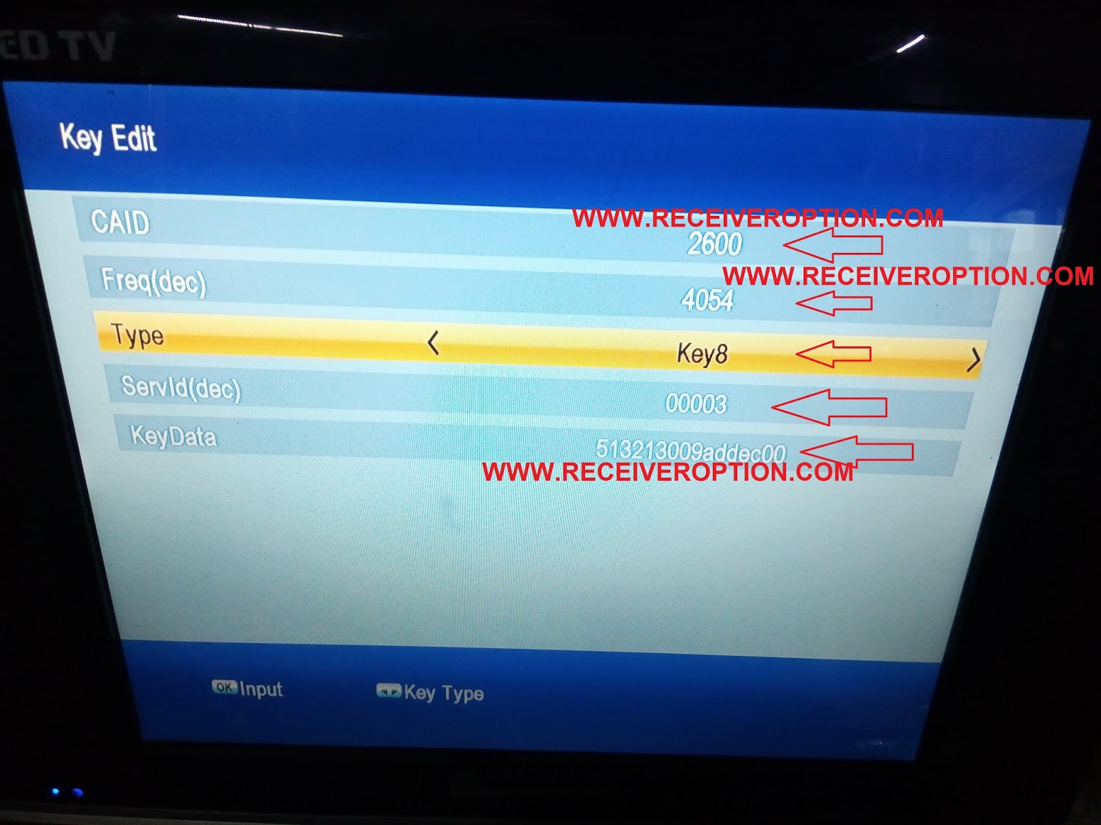 ECHOLINK 500 HD RECEIVER BISS KEY OPTION - How To Enter Biss key Power ...