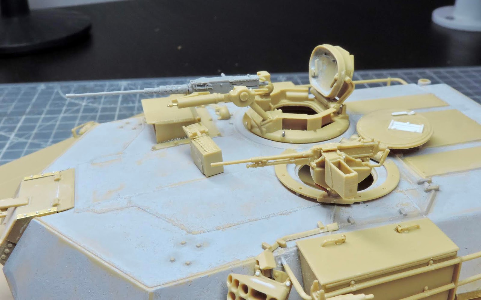 Pete's Model World : M1 Abrams Even More Turret Work