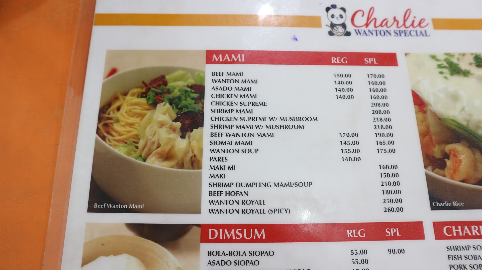 Charlie's Wanton Special - Serving Delicious food!