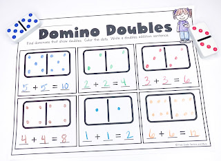 Doubles Facts in Math: Addition Fluency Strategy - First Grade Centers ...