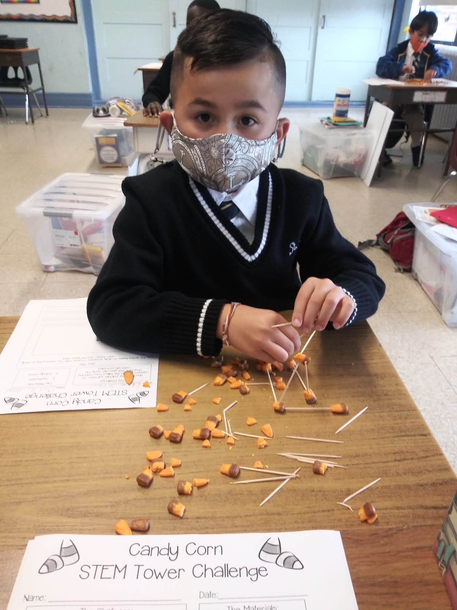 Terrific Third Graders: Grandparents' Day 2020 - Candy Corn STEM Tower ...