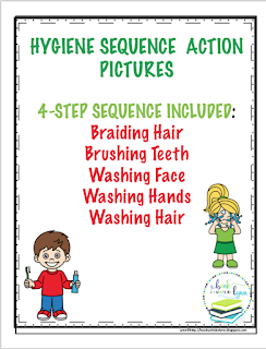 HYGIENE SEQUENCE PICTURE SETS ~ Book Units by Lynn