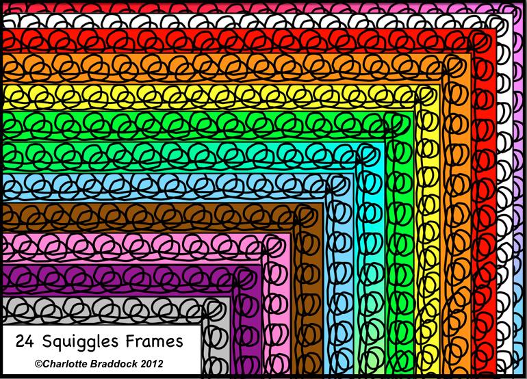 Charlotte's Clips and Kindergarten Kids: Fun Funky Frames