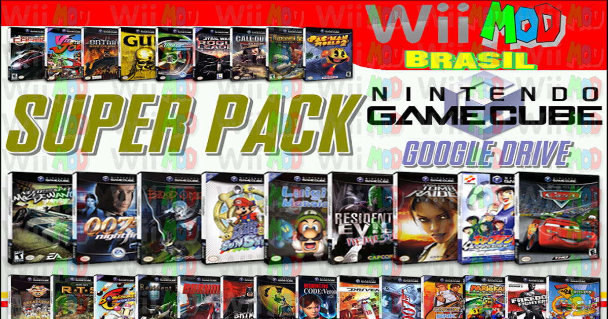 Wii Mod Brasil: Super Pack Jogos de Game Cube via Google Drive