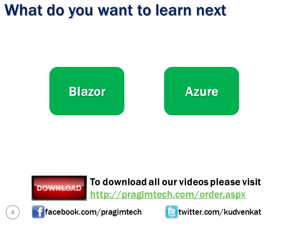 Sql Server Net And C Video Tutorial Aspnet Core Razor Pages Course Wrap Up Slides