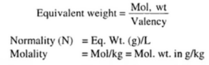 SI UNITS in biochemistry
