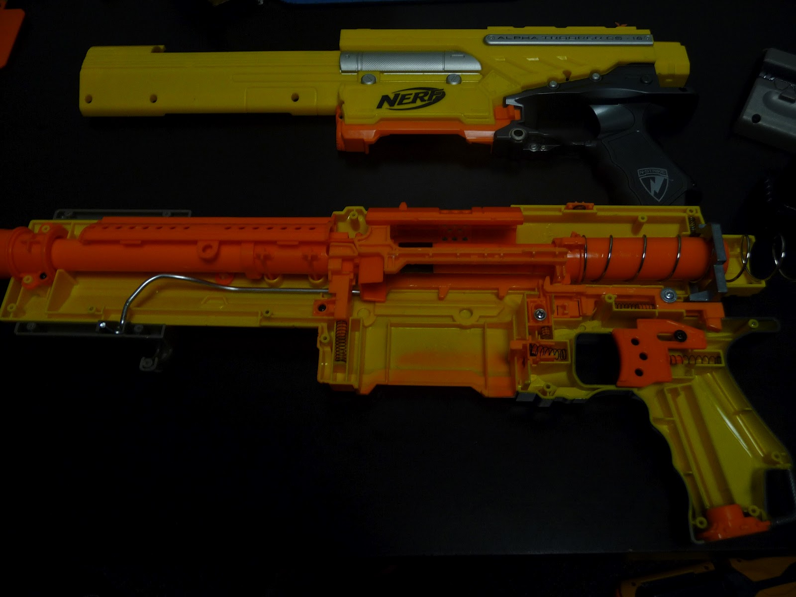 Fobby Mod Works: Nerf Alpha Trooper CS-18 Orange Mod Works Stage 1 kit ...