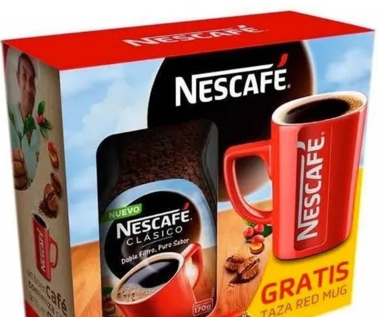 Arcacromia Combo Nescafe Con Taza Roja