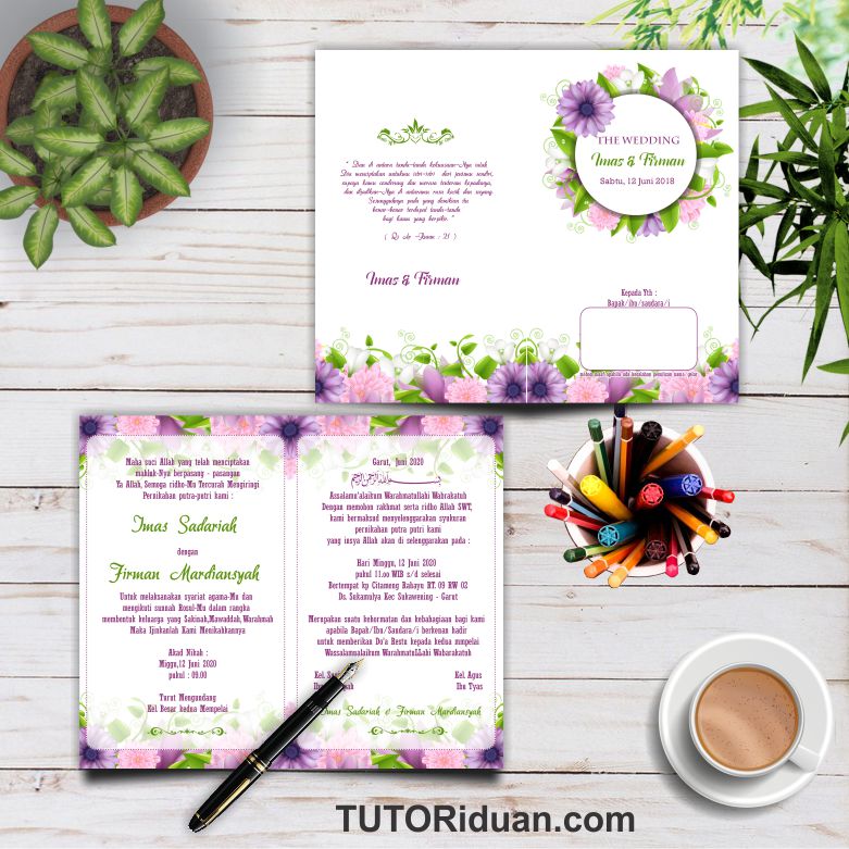 Free 2 Mockup Undangan dan 30 Desain Undangan Pernikahan (Free PSD ...