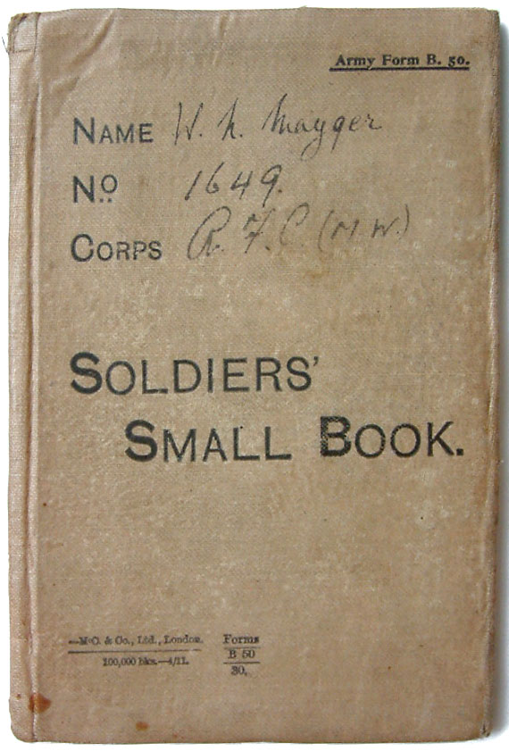Army Forms & Attestations: Army Form B.50 - Soldiers' Small Book