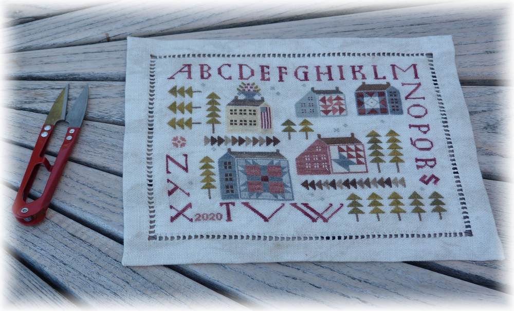 Petits points au jardin xxx: Saltbox Quilt Sampler