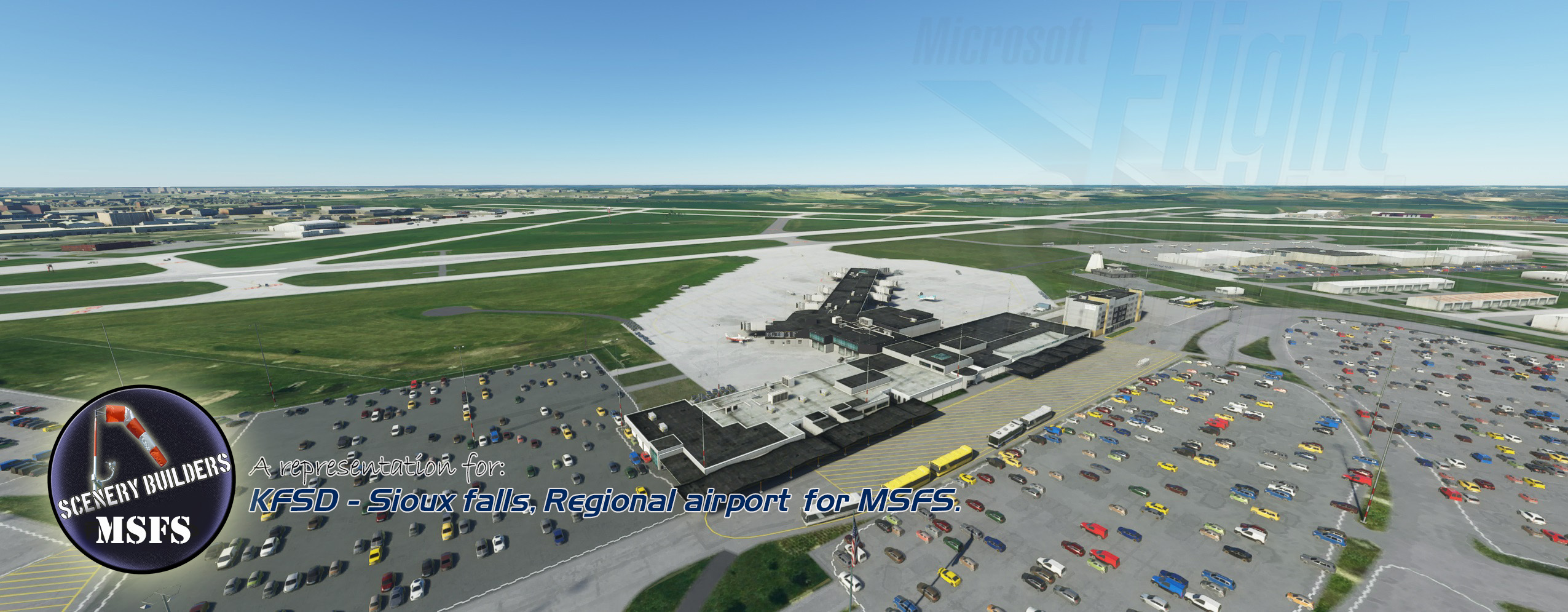 FSX, P3D, MSFS scenerybuilders.: KFSD Sioux falls Regional Airport MSFS