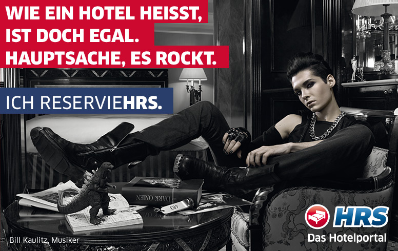 Zimmer483 Bill Kaulitz En Werbestars Aktuelle De Hrs
