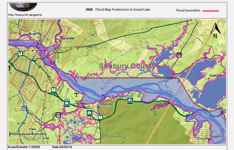 J. André Faust: 2008 Flood Map Fredericton to Grand Lake