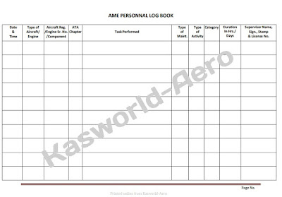 LATEST AME LOG BOOK REVISED CAR 66
