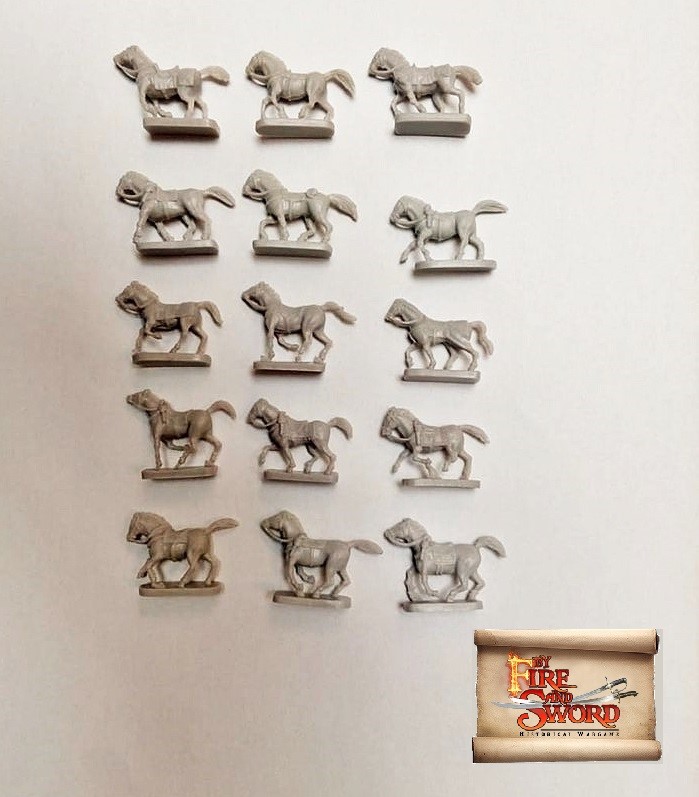 Tabletop Fix: Wargamer.pl - New 15mm Plastic Horses