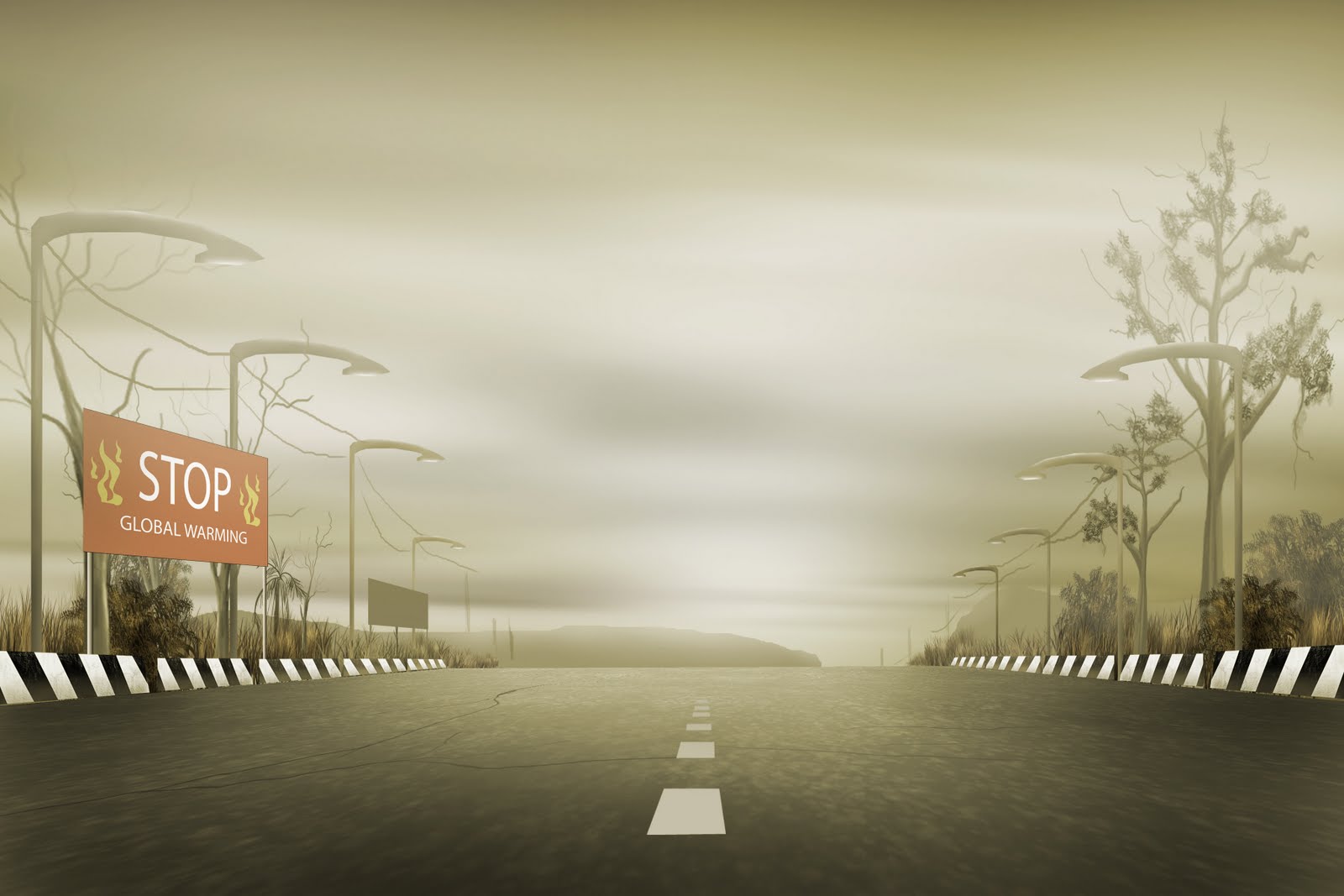 Animation Students: Background Art - Bus Route scene