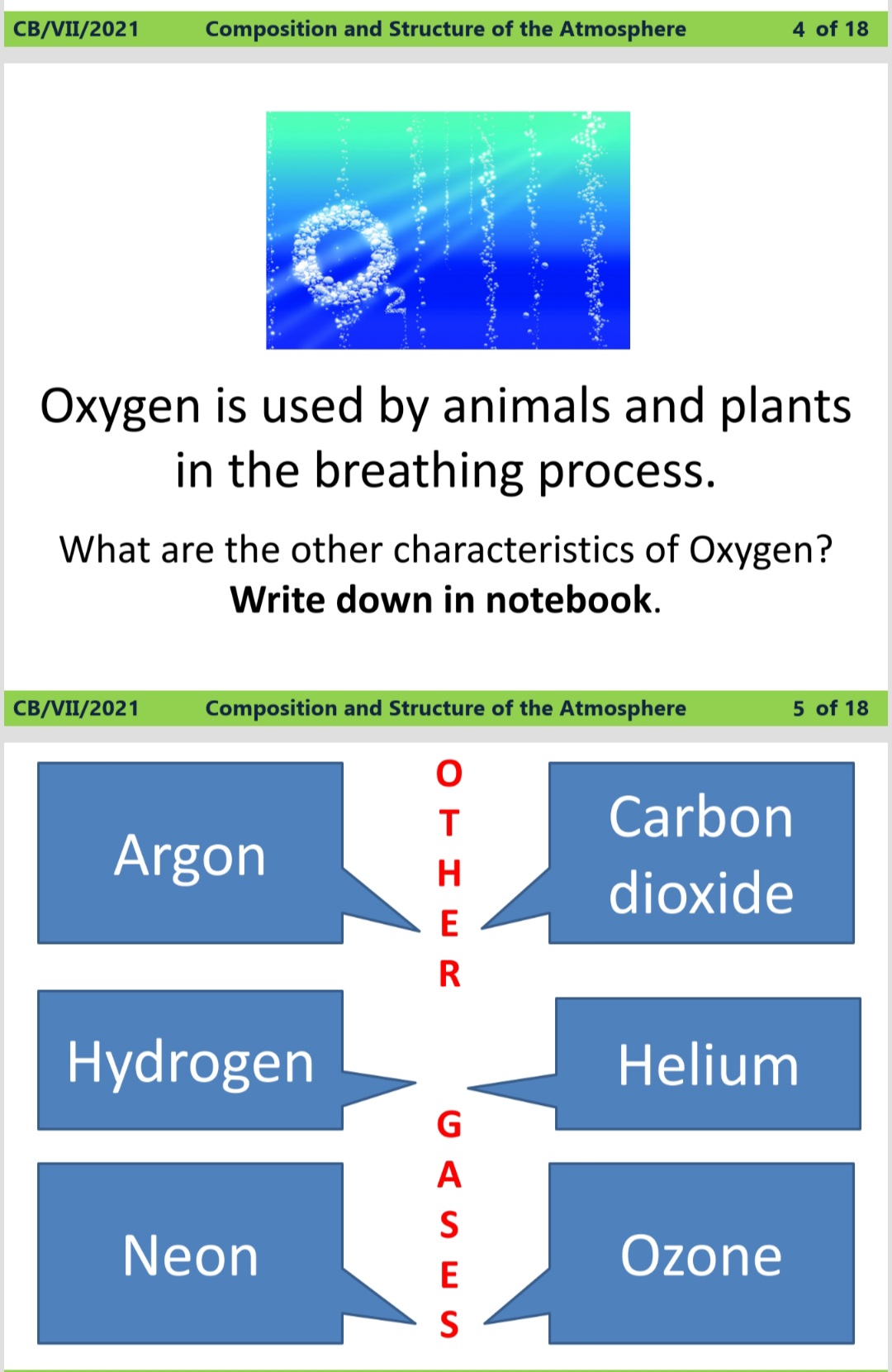 Gcse Chemistry Gases Of The Atmosphere Lesson 2