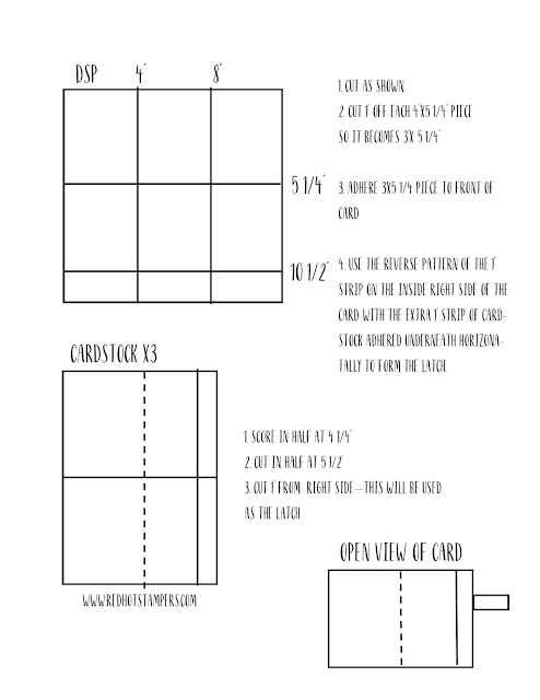 Red Hot Stampers: One Sheet Wonder Latch Cards