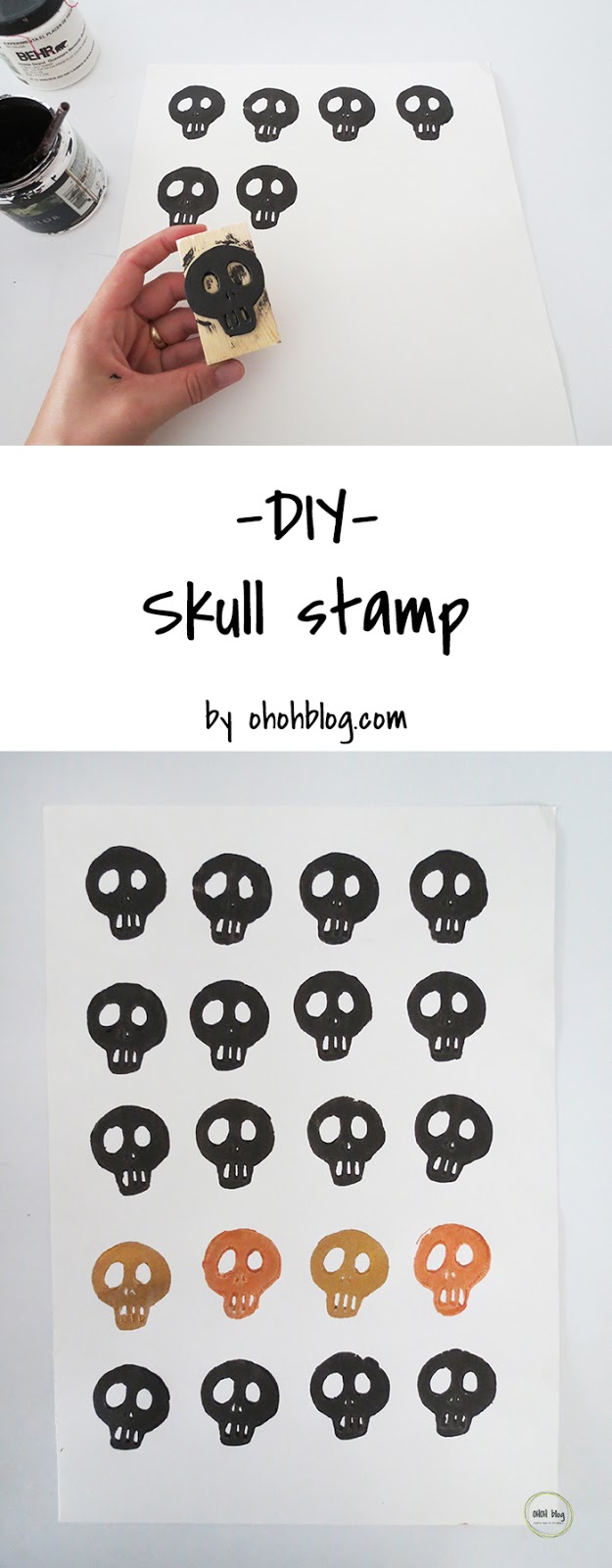 How to make a skull stamp