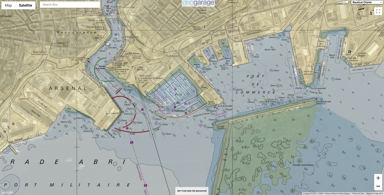 GeoGarage blog: France & misc. (SHOM) layer update in the GeoGarage ...