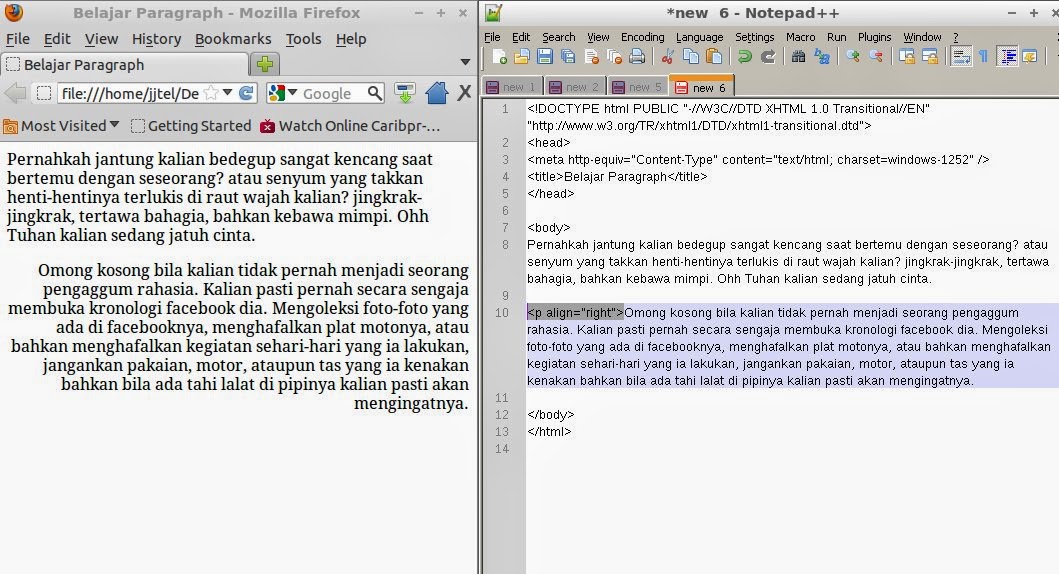 Mengenal Tag Paragraf dalam HTML | Butuh Script