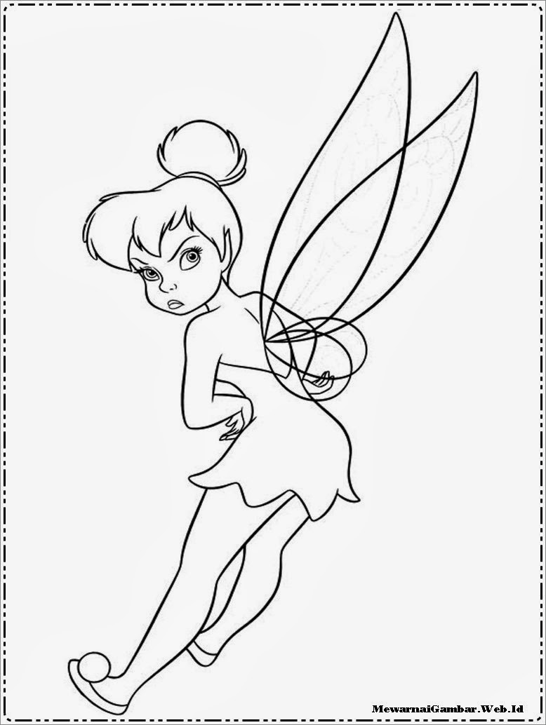 Mewarnai Gambar Tinkerbell | Mewarnai Gambar