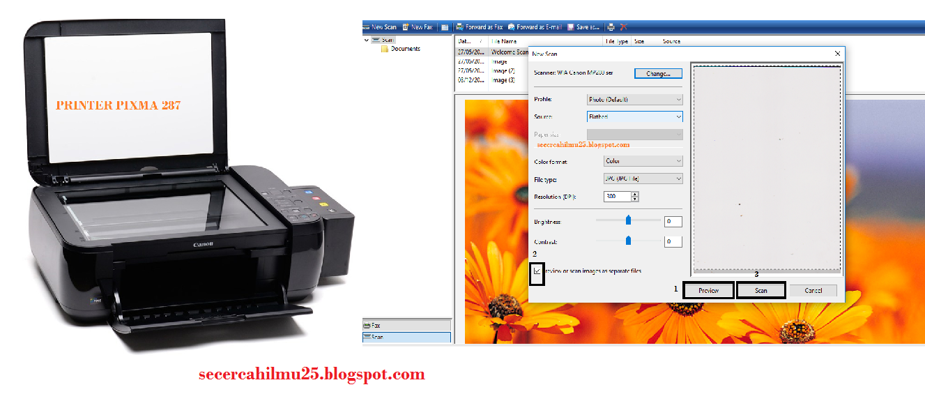 Tutorial Lengkap Scan Dokumen Menggunakan Printer ~ Secercah Ilmu